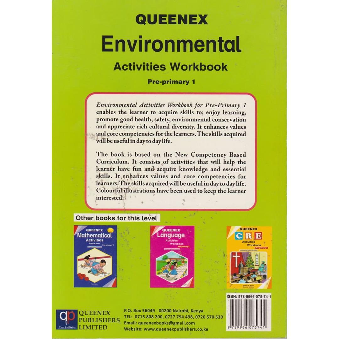 Queenex Environmental Activities Workbook PP1 by Queenex Publishers Ltd