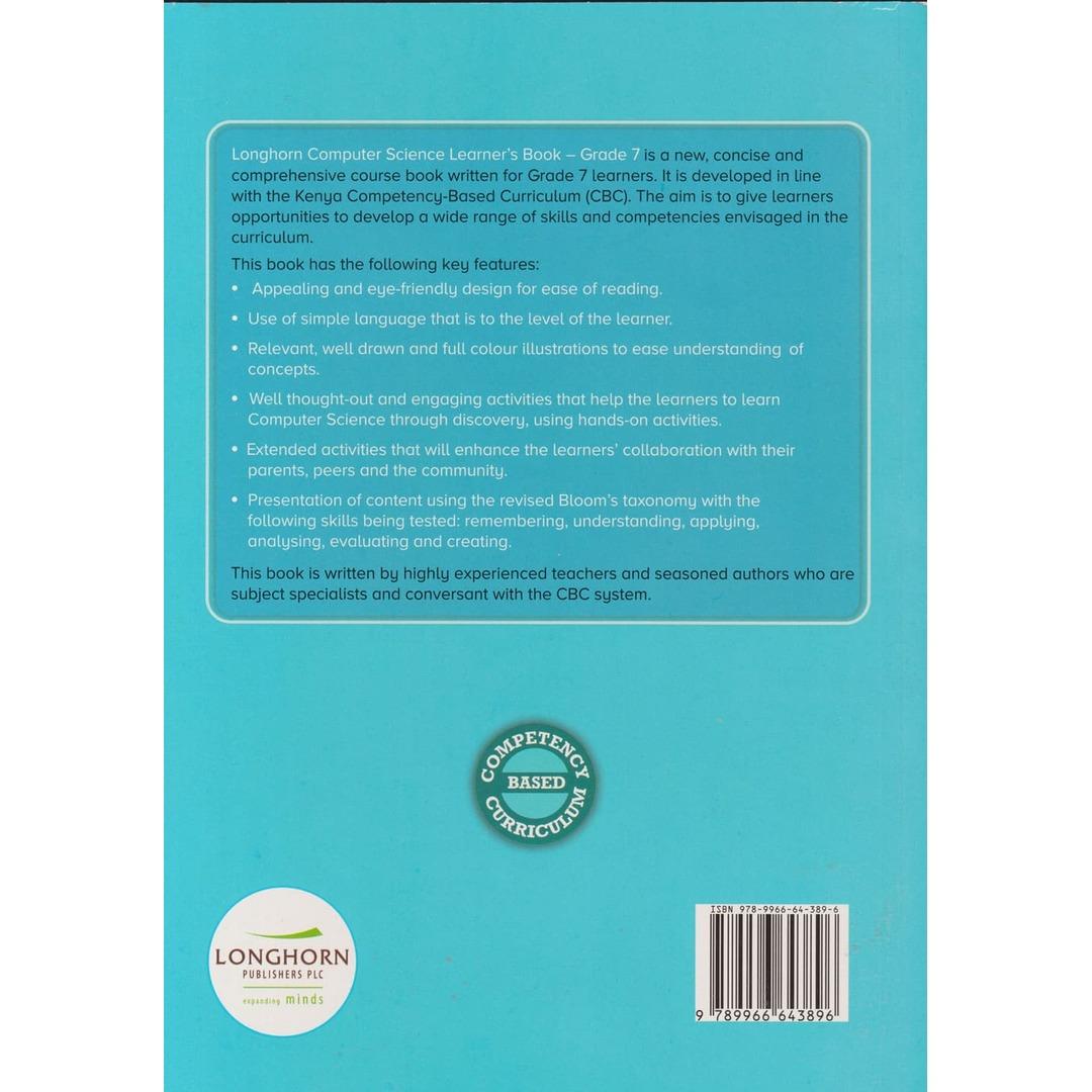 Longhorn Computer Science Grade 7 (Appr) by Longhorn Kenya Limited